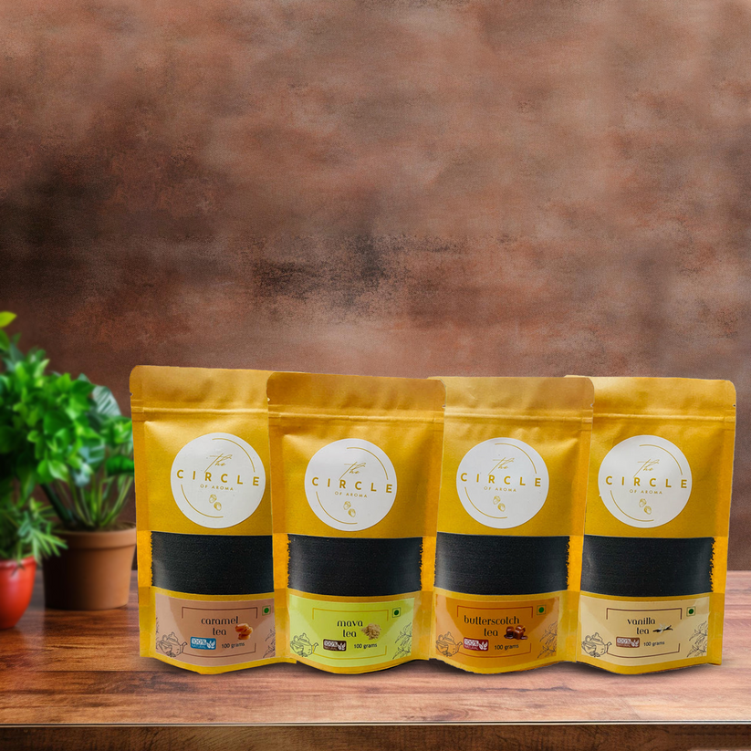 Combo of 4 Butterscotch Tea, Vanilla Tea, Mava Tea and Caramel Tea – TCOA